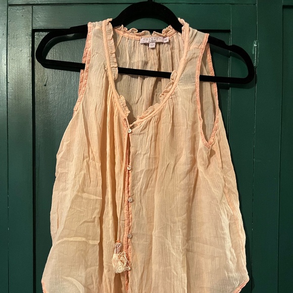 Calypso St. Barth | Tops | Calypso Peach Tunic | Poshmark